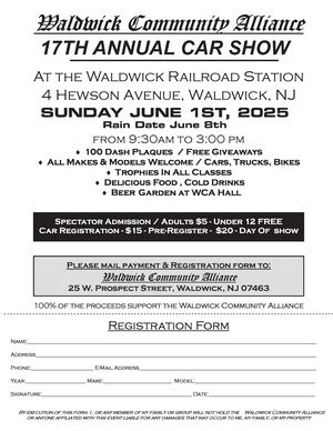 Borough of Waldwick New Jersey - Waldwick Community Alliance Car Show